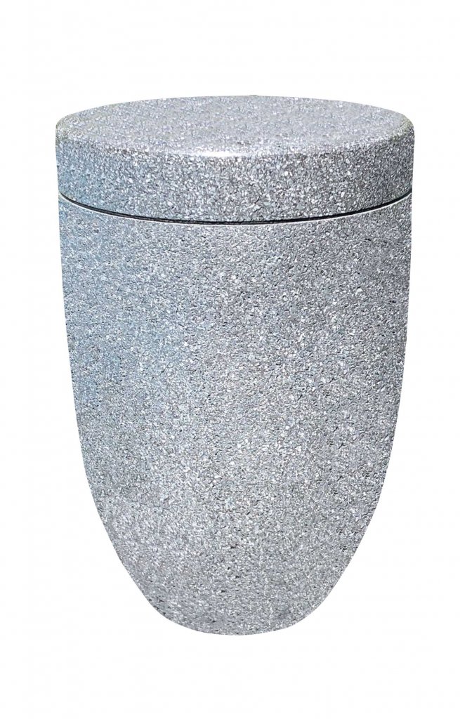 Biodegradable Urn out of shell limestone grey - Mementi Urns