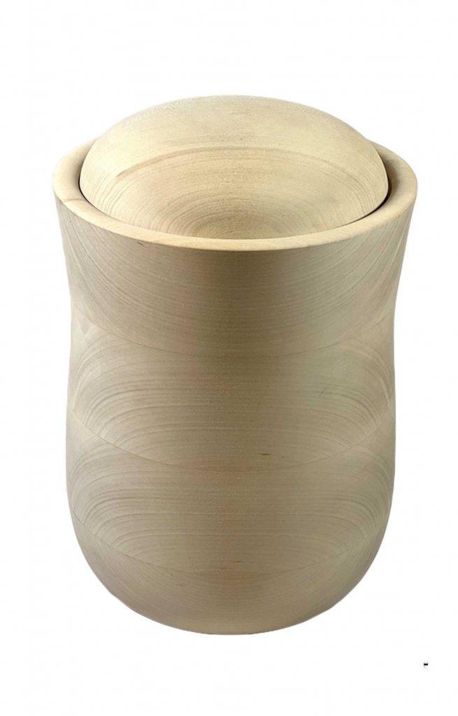 Basswood urn natural - Mementi Urns